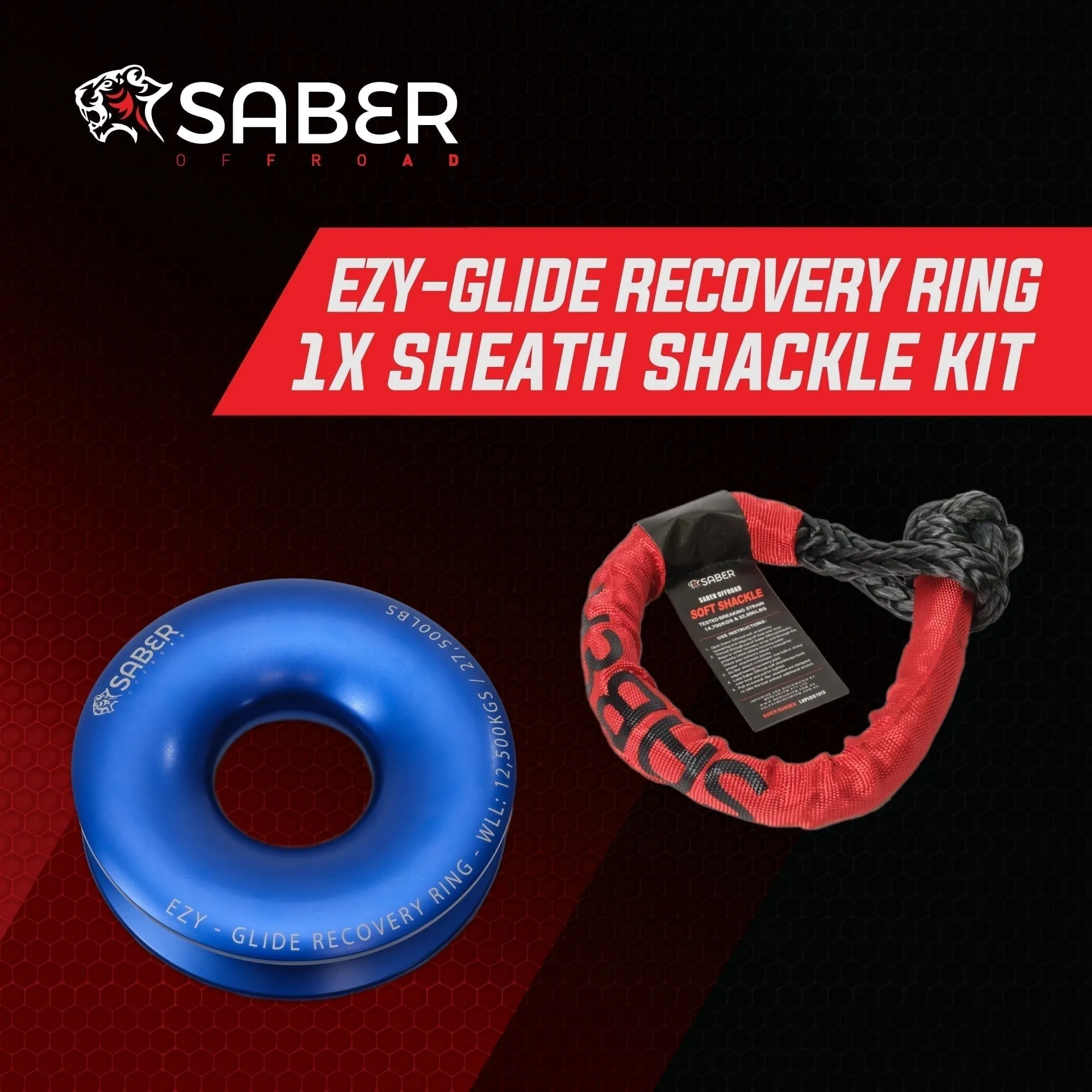Strong Recovery Ring and Soft Shackle Kit - Saber Offroad | M4C