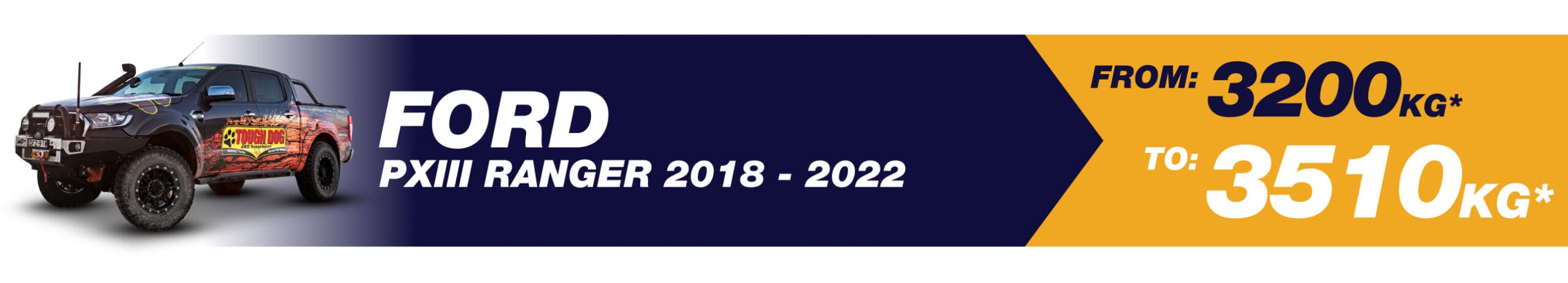 GVM Upgrade - Ford Ranger PX3 - Tough Dog