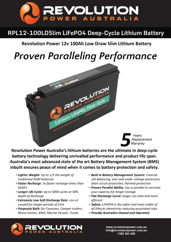 LD Slimline Lithium Battery - Revolution Power Solutions